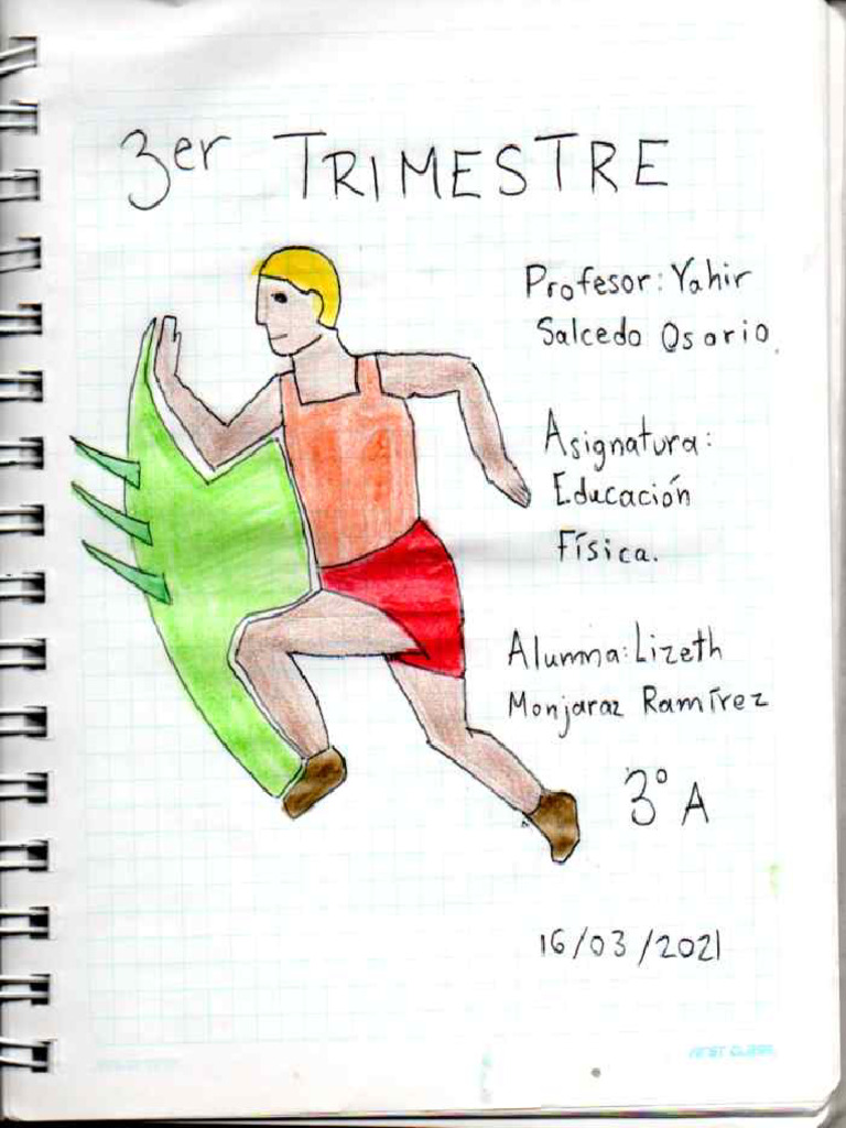 Portada Del 3 Trimestre Educacion Fisica | PDF