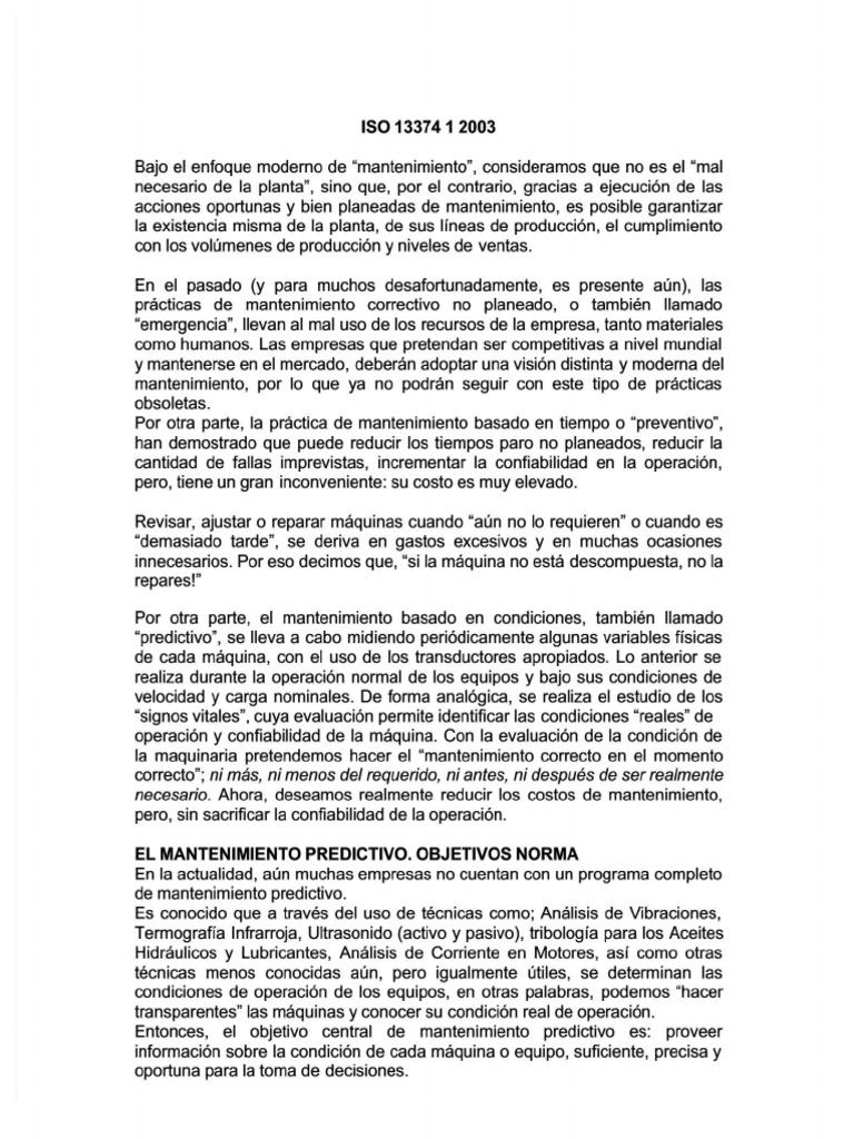 ISO 13374-1 Resumen | PDF