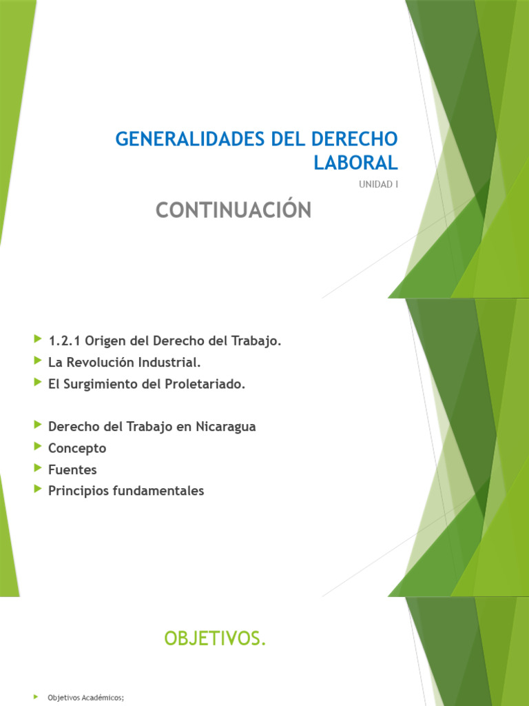 Generalidades Del Derecho Laboral 2 | PDF | Derecho laboral | Organización Internacional del Trabajo