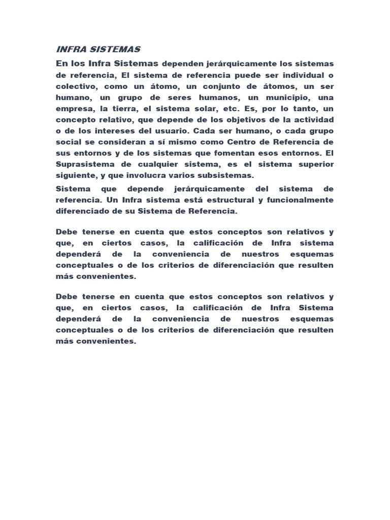 Infra Sistemas | PDF