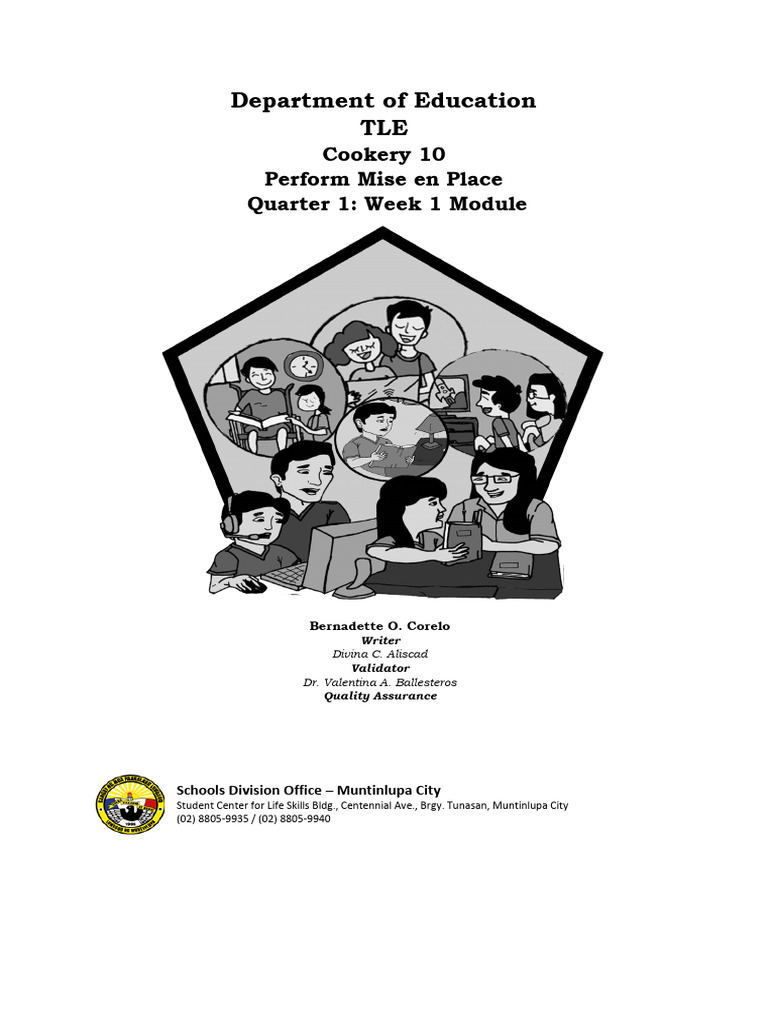 Tle-Cookery10 QTR1 Week1 | PDF