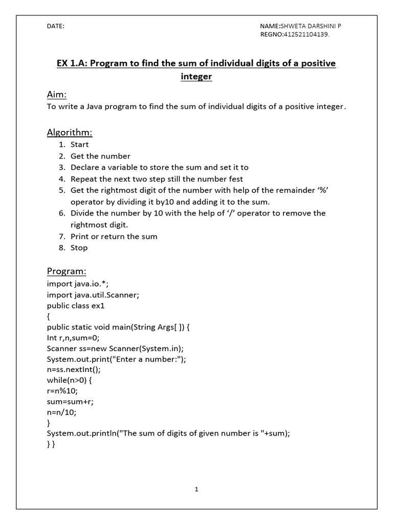 1.JAVA Practicals | PDF | Numbers | Mathematics 1.JAVA Practicals | PDF | Numbers | Mathematics