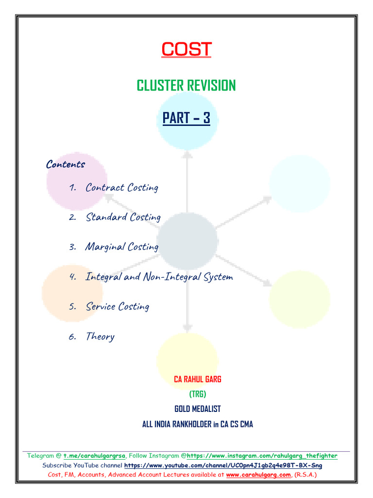 Cost Cluster Revision 3 | PDF | Technology & Engineering
