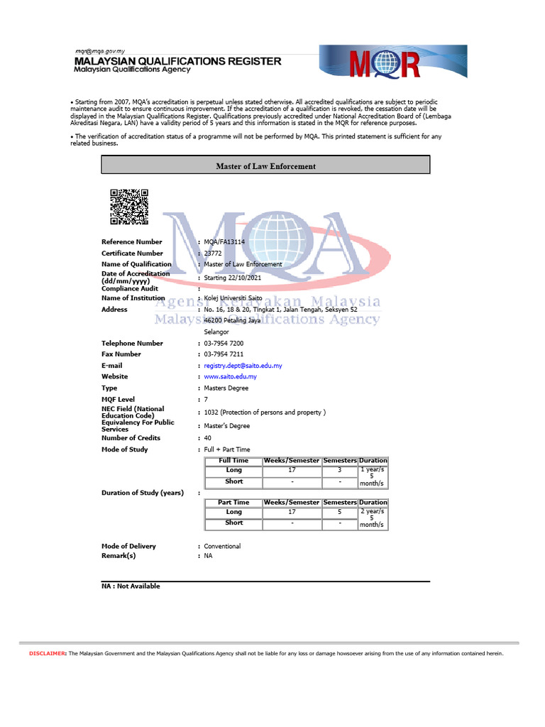 Mqa Saito University College | PDF