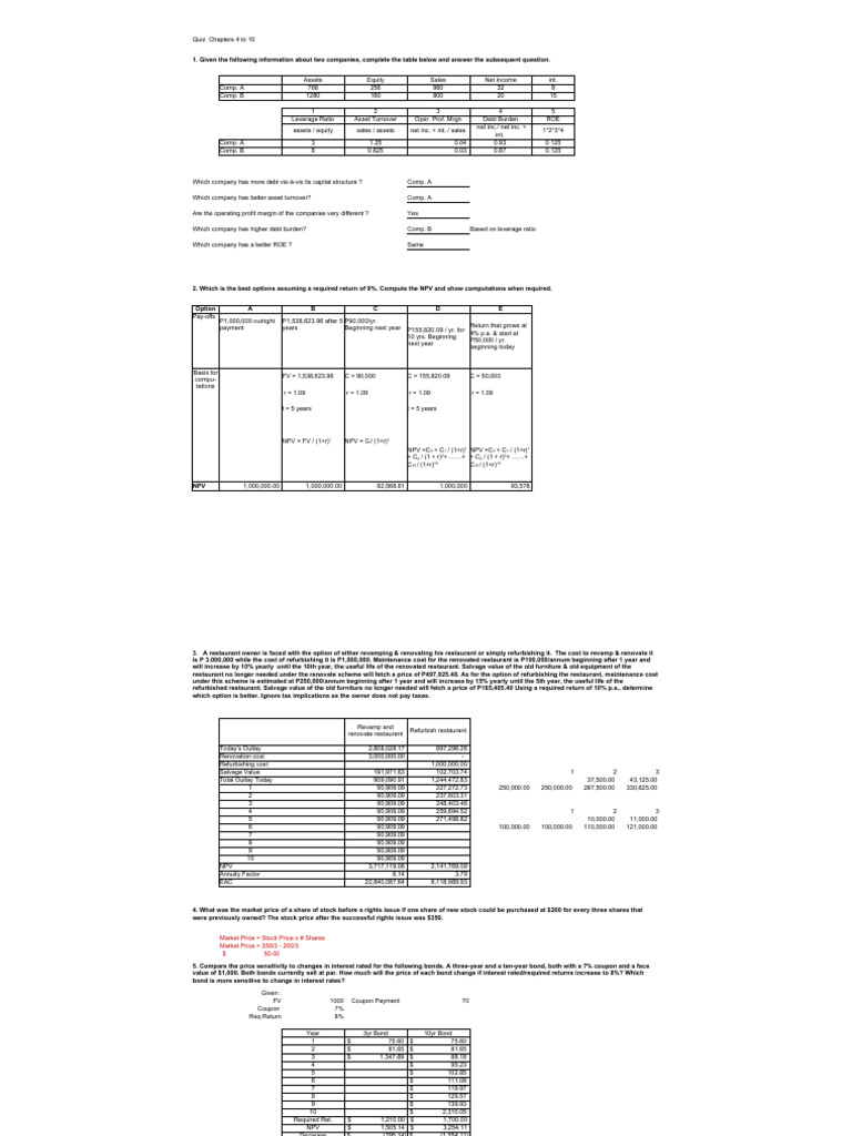 FM - Chapter 4 To 6 | PDF