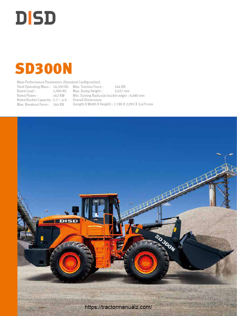 DISD SD300N Front Loader Specs PDF | PDF