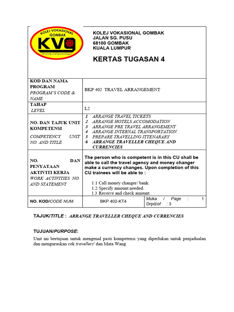 Record Travel Arrangement 1 | PDF Record Travel Arrangement 1 | PDF