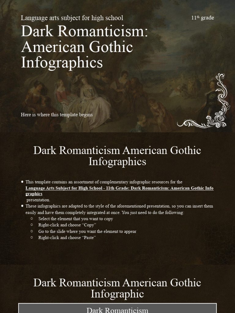 Language Arts Subject For High School - Dark Romanticism - American ...