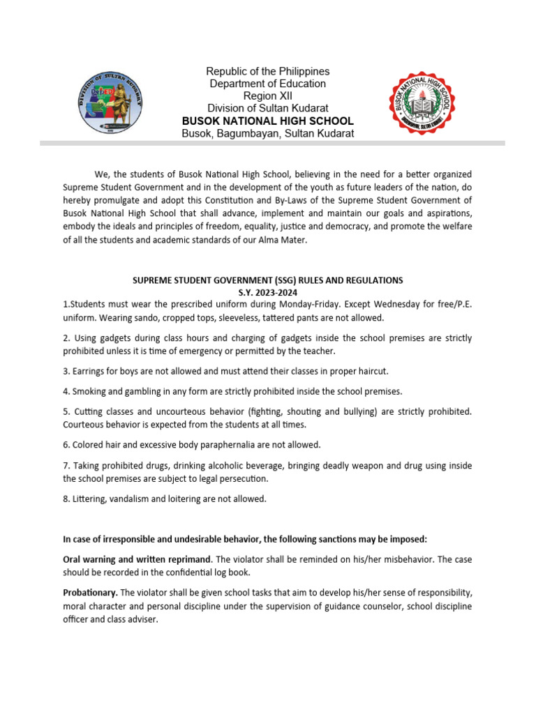 SSG Rules | Download Free PDF | Government | Justice