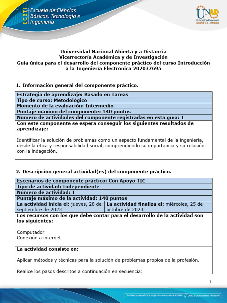 Guía de Actividades y Rúbrica de Evaluación - Unidad 2 - Tarea 3 - Componente Práctico ...
