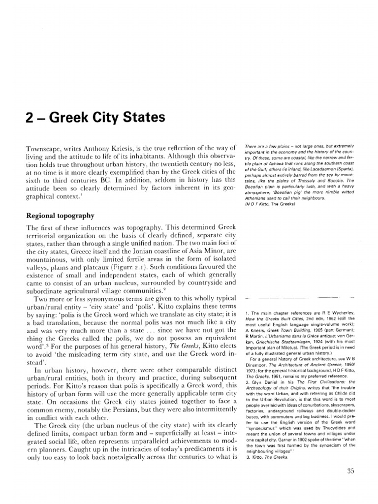 Lectura 2. a.E.J.morris (2016) Chapter 2. Greek City-States | PDF
