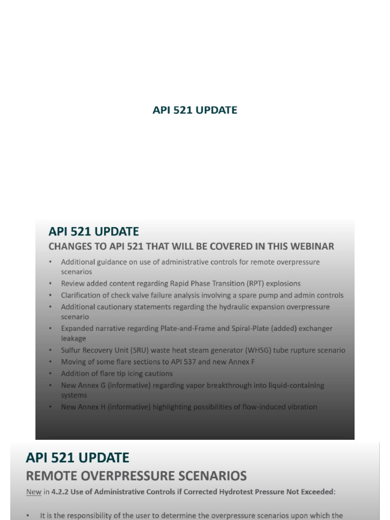 Api 521 Update | PDF