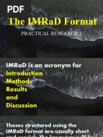 Imrad Format | PDF | Abstract (Summary) | Academia