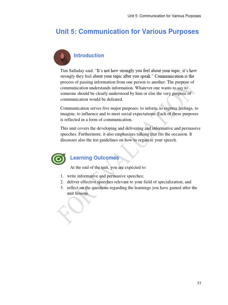Purposive Comm 8 UNIT 5 | PDF