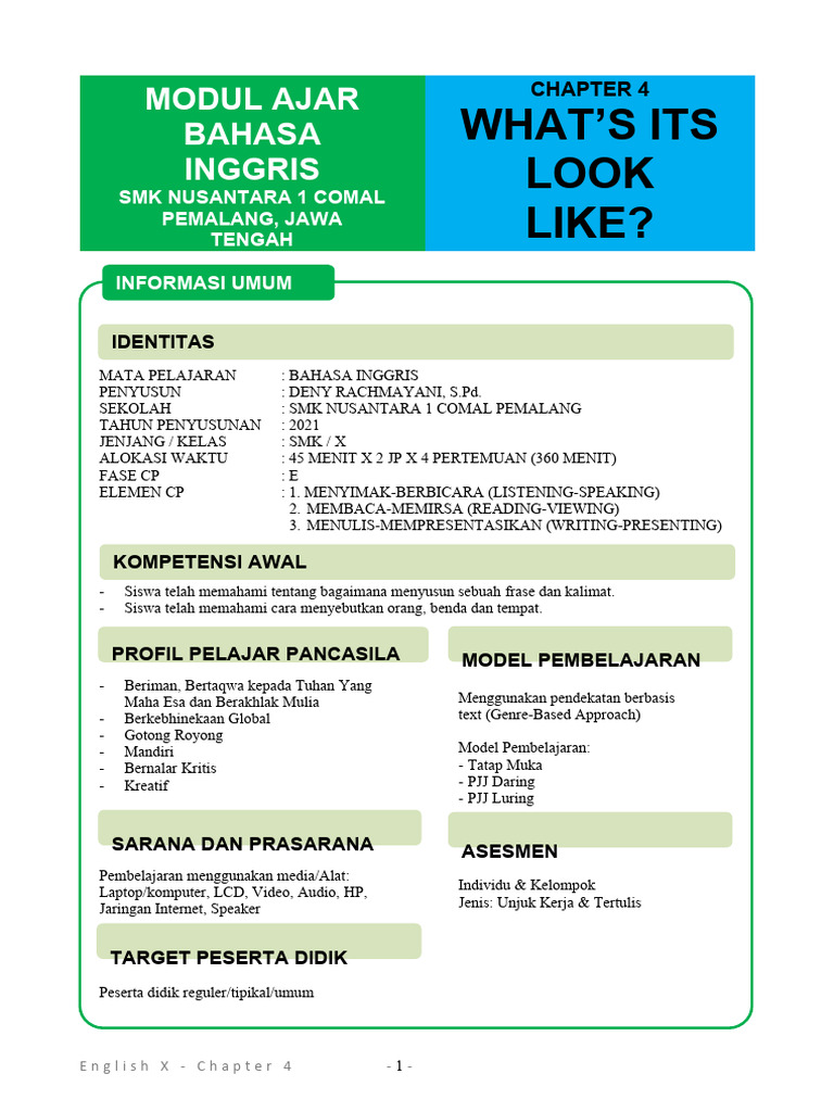 MODUL 4 Descriptive Text | PDF