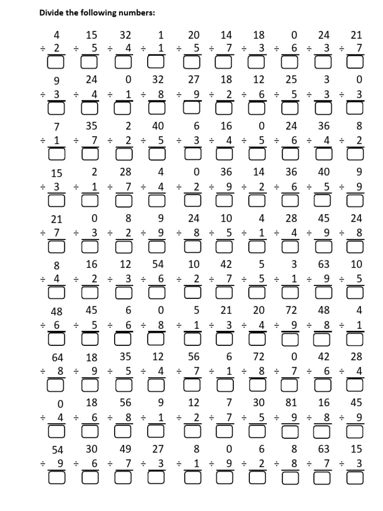 Division Level 1 | PDF