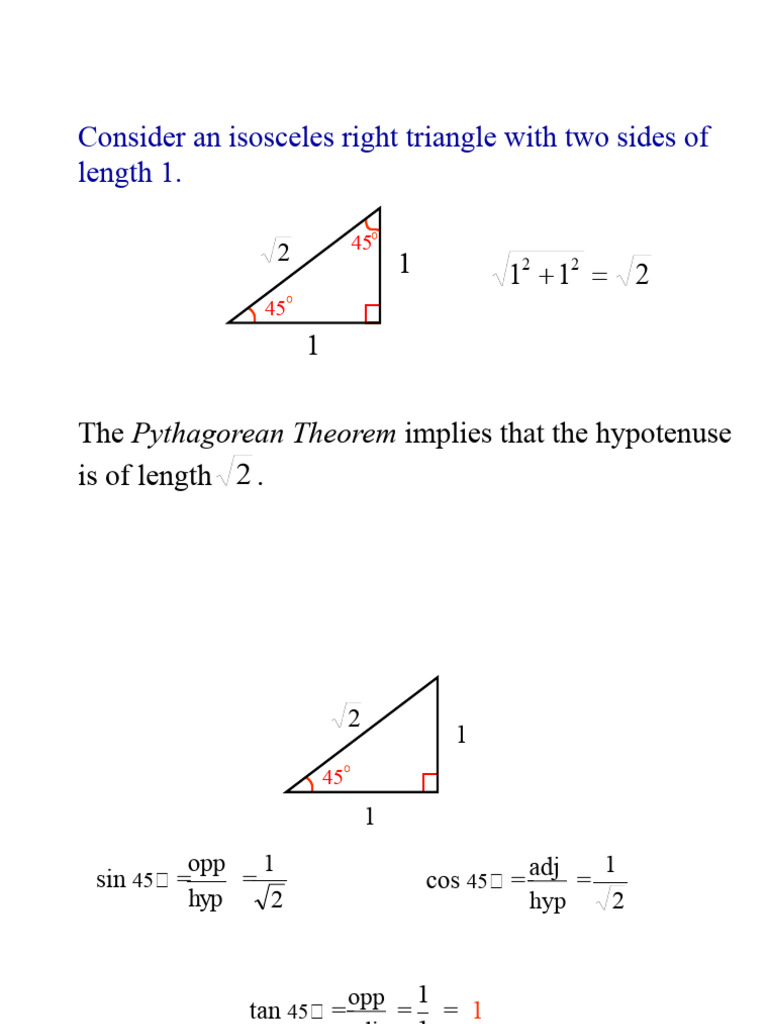 07 - Exact Trig Values | PDF