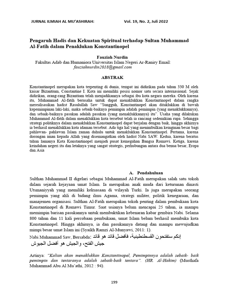 Sultan Muhammad Alfatih | PDF