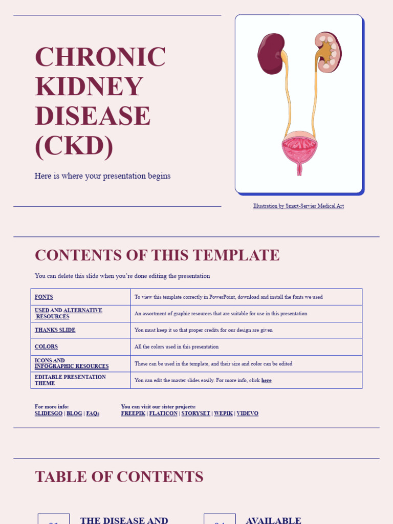 Chronic Kidney Disease (CKD) by Slidesgo | PDF | Chronic Condition ...