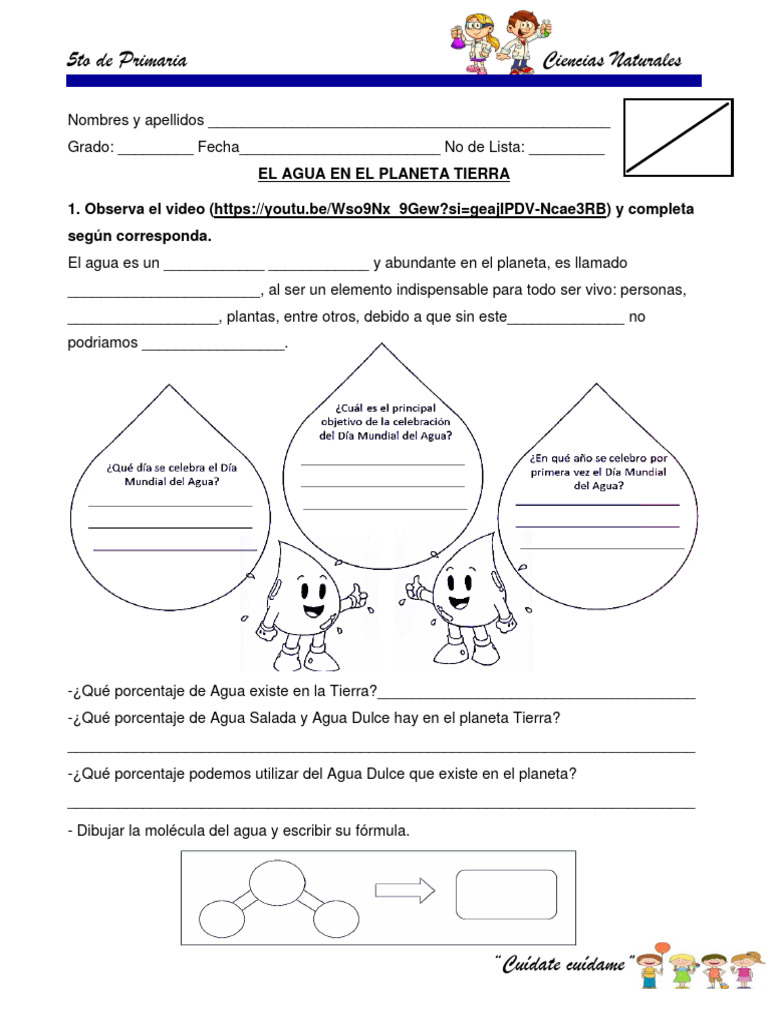El Agua en El Planeta Tierra | PDF | Agua | Ciencias de la Tierra
