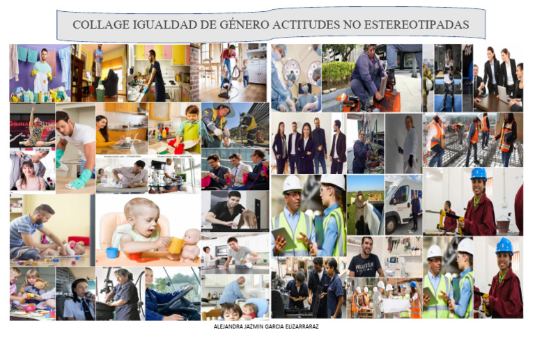 Collage Igualdad de Género Actitudes No Estereotipadas | PDF