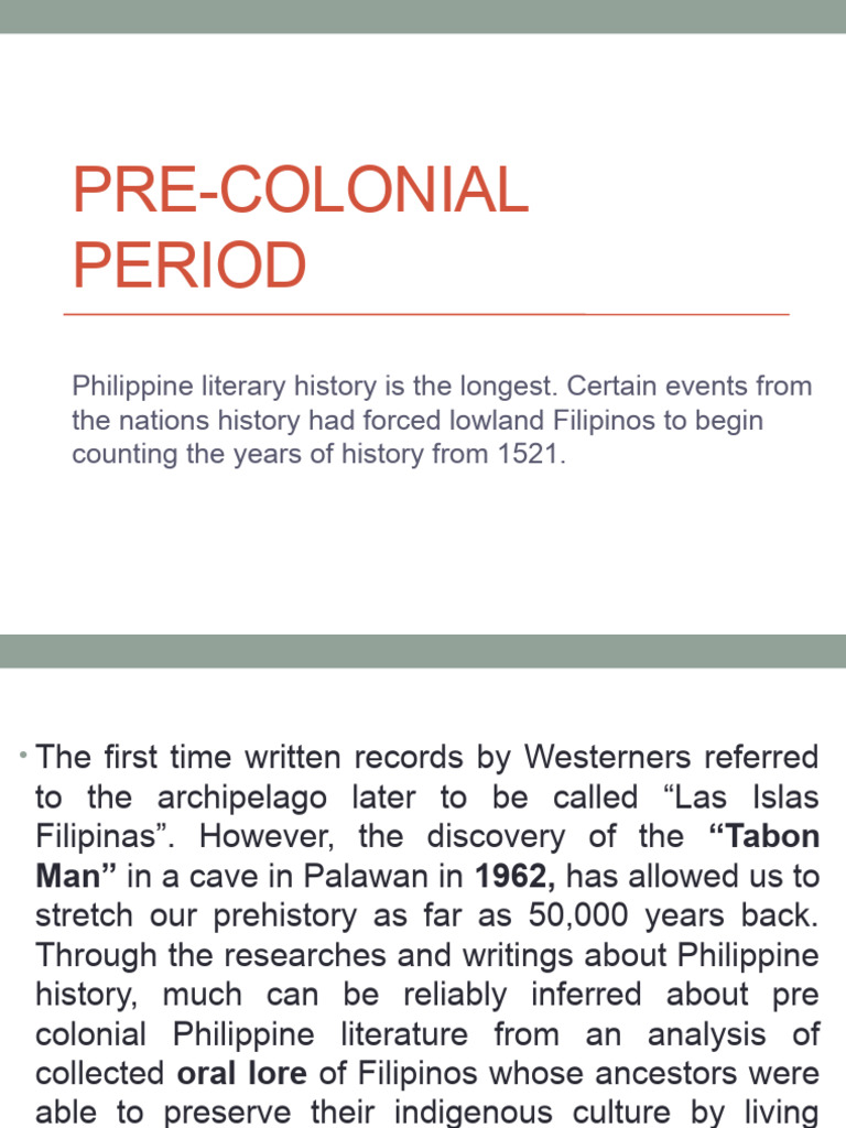 Pre-Colonial Philippine Literature Overview | PDF | Poetry | Philippines