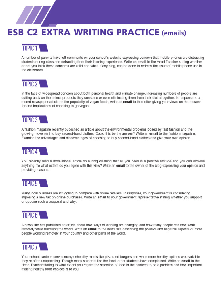 ESB LEVEL 3 C2 Extra WritEmails | PDF | Career & Growth