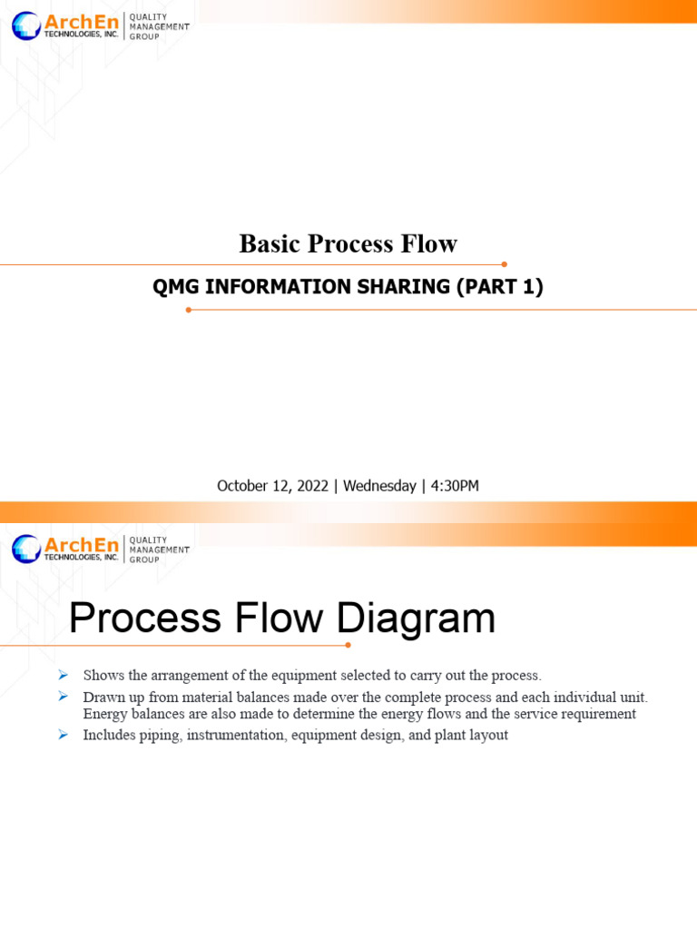 Process Flow Diagram | PDF