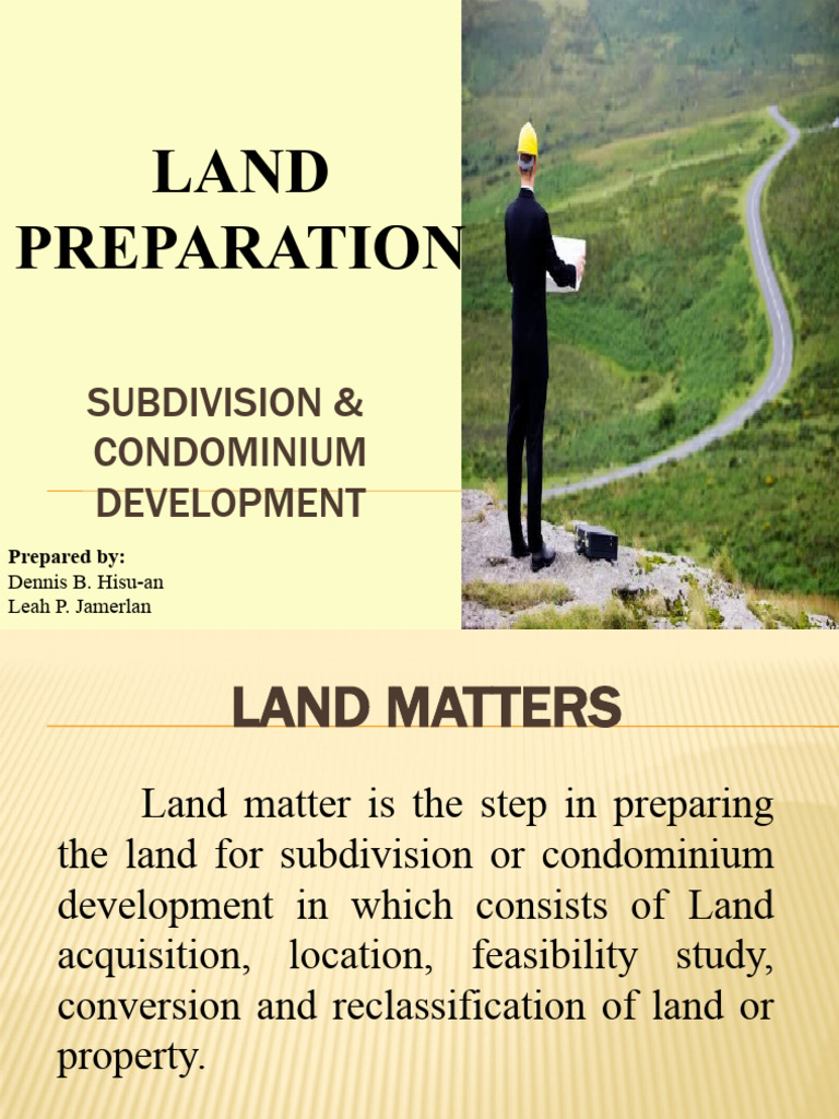 Land Preparation | PDF