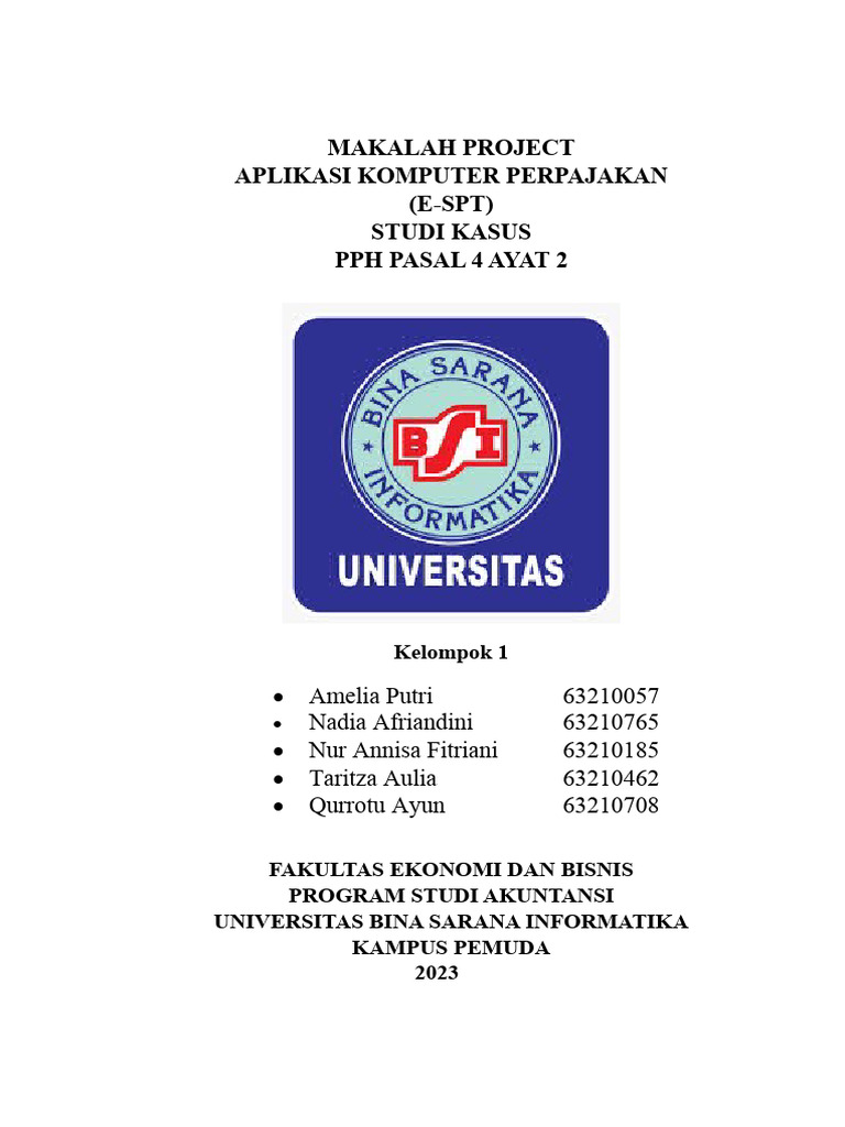 Aplikasi E-SPT PPh Pasal 4 Ayat 2 | PDF | Pengelolaan Keuangan & Uang