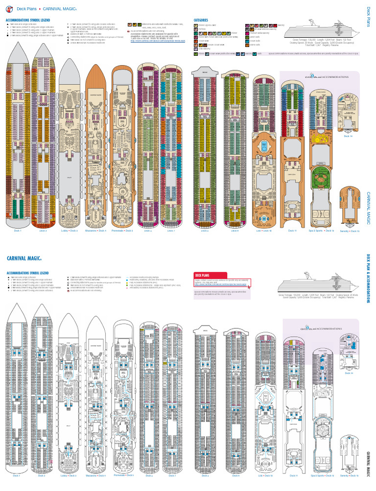 Carnival Magic Deck Plan PDF | PDF