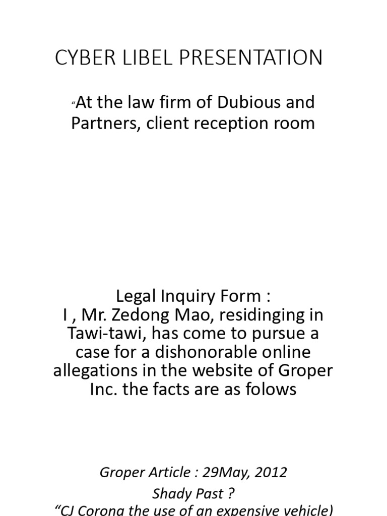 Cyber Libel Case Overview in the Philippines | PDF | Social Science