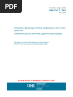 (Ex) Une-Iso 21500 2022 | PDF | Gestión de proyectos | Organización internacional para la ...