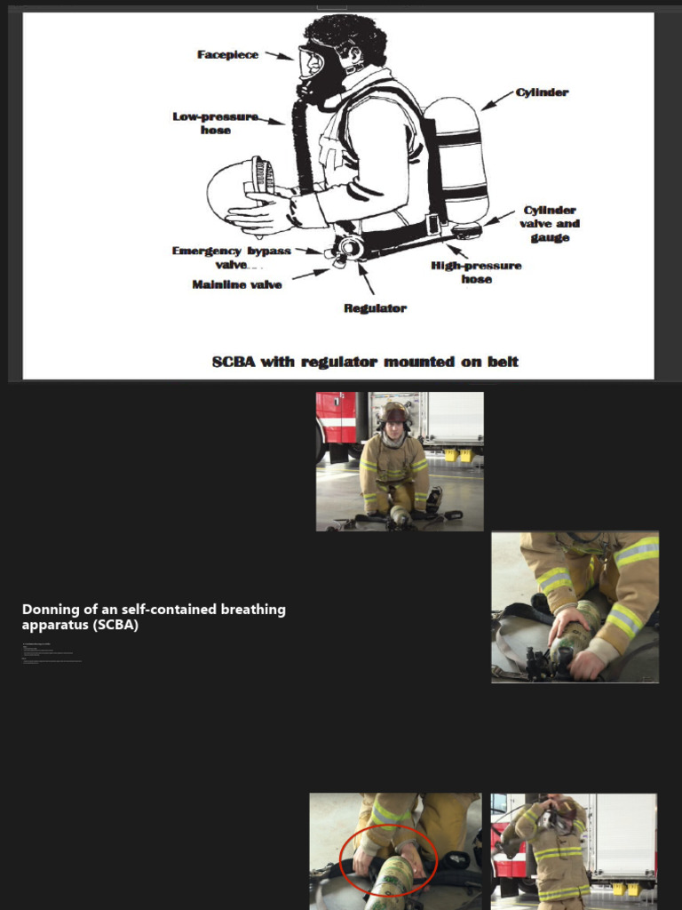 Donning of An Self Contained Breathing Apparatus SCBA | PDF | Wellness