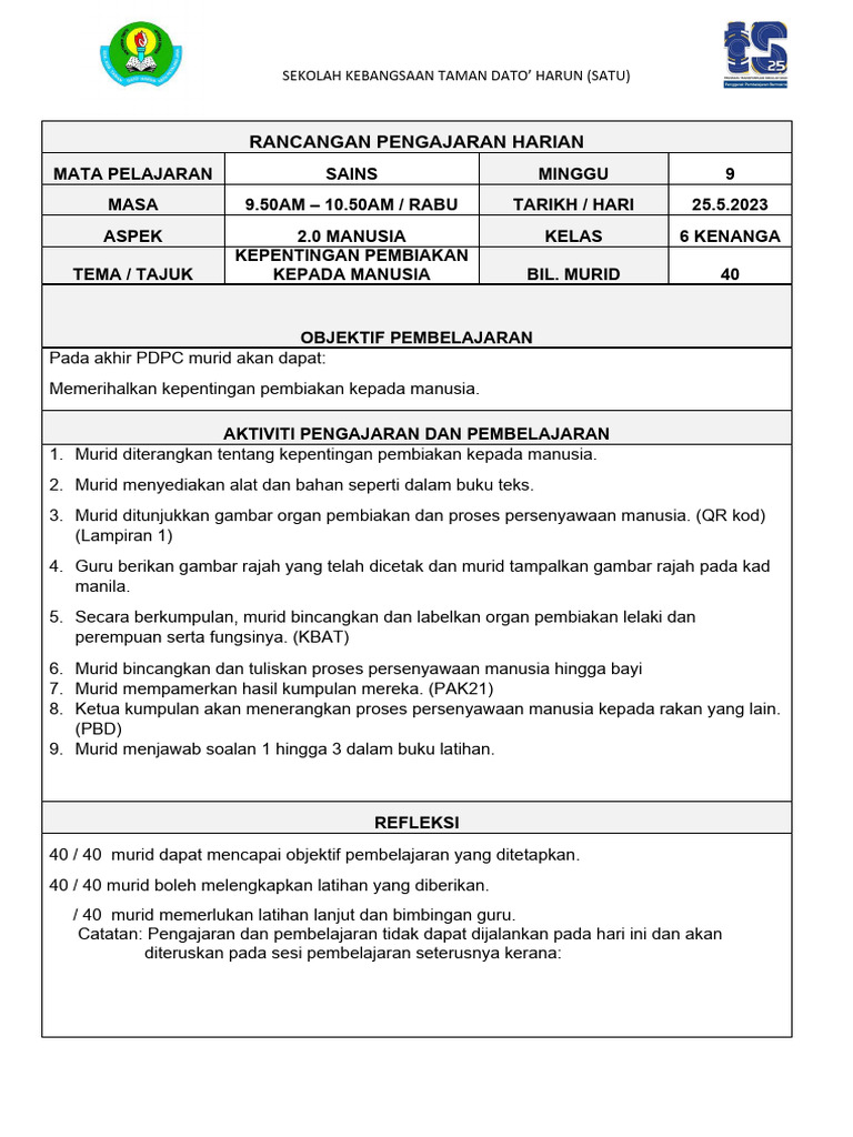 RPH M9 Tahun 6 2023 | PDF