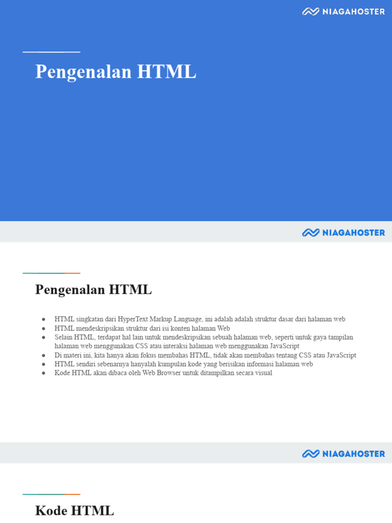 Pengenalan HTML | PDF | Bisnis