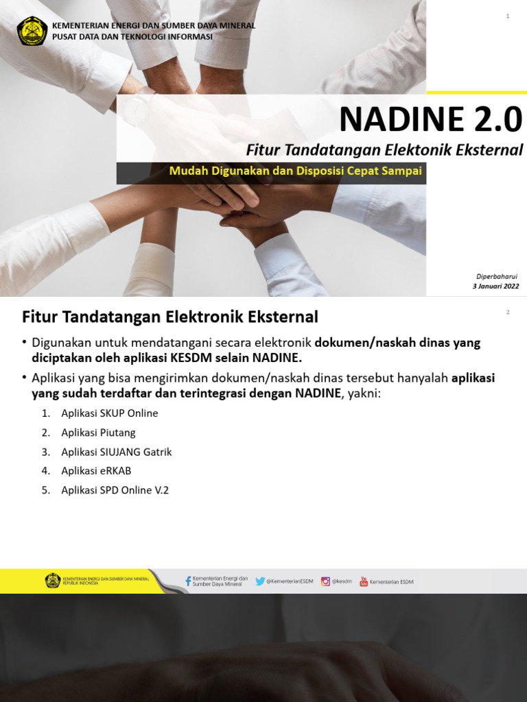 Panduan Fitur Tandatangan Eksternal | PDF