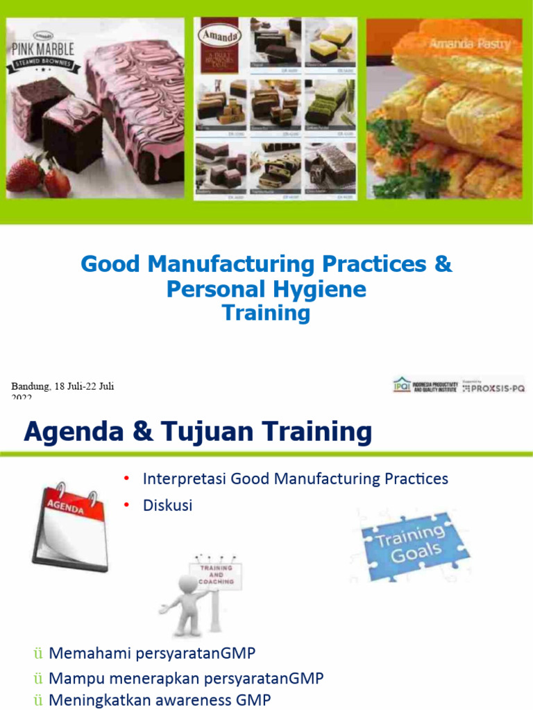 Materi GMP & Personal Hygiene | PDF