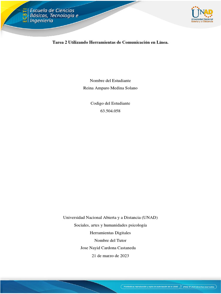 Tare 2 Reina Medina | PDF