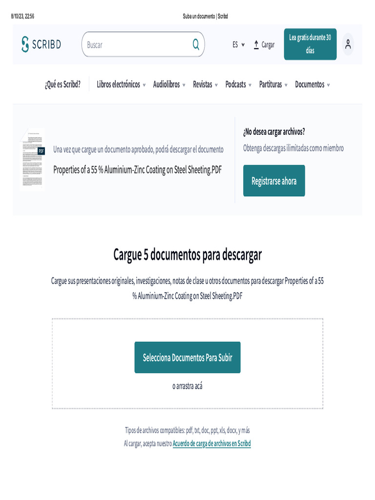 Suba Un Documento - Scribd | PDF
