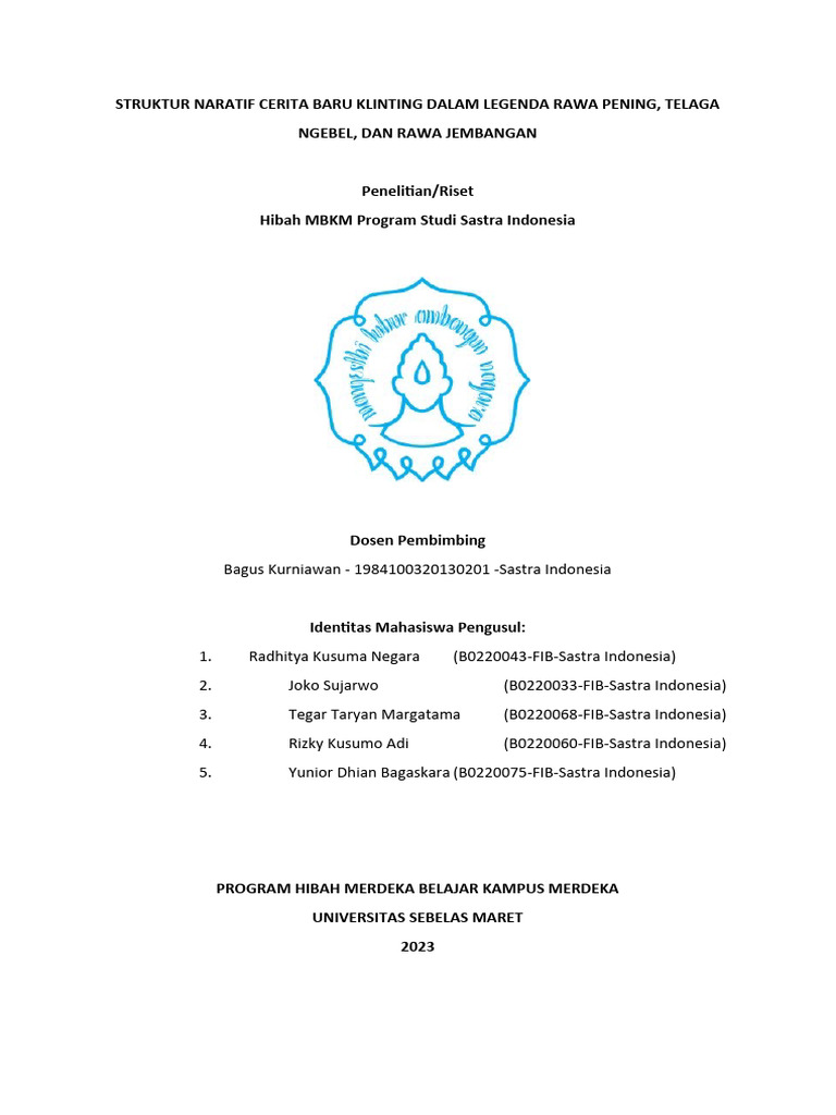 Proposal Hibah MBKM Riset 2 | PDF | Ilmu Sosial | Sains & Matematika