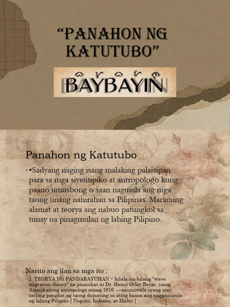 Panahon NG Katutubo | PDF