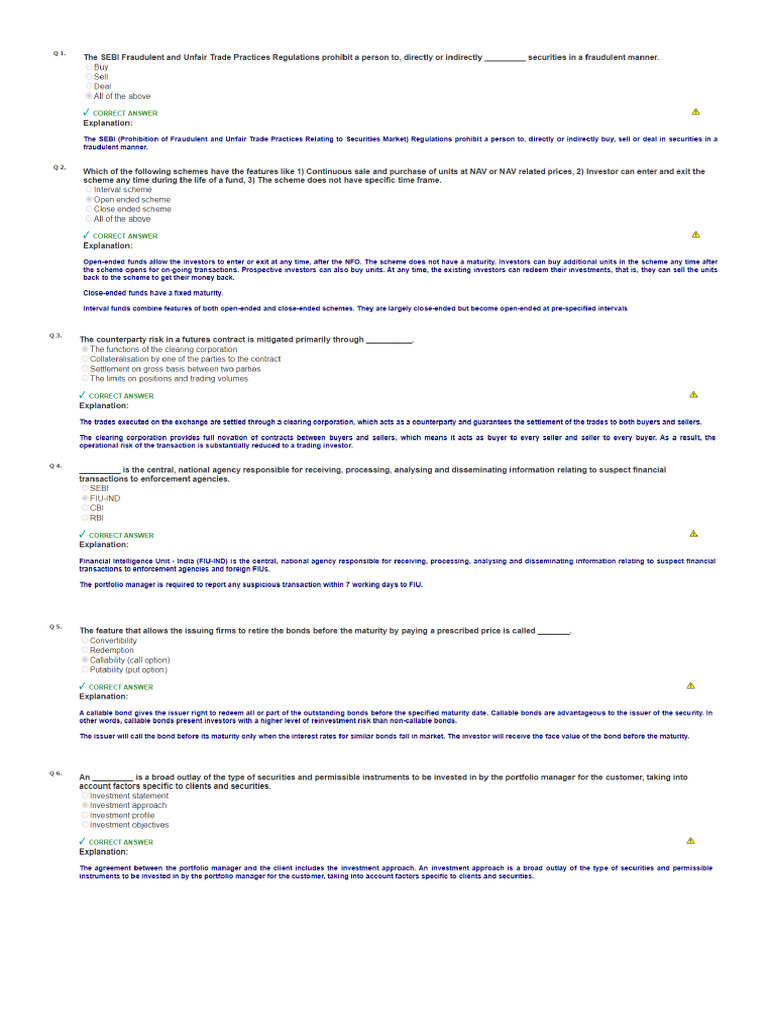 NISM XX1-QBank | PDF