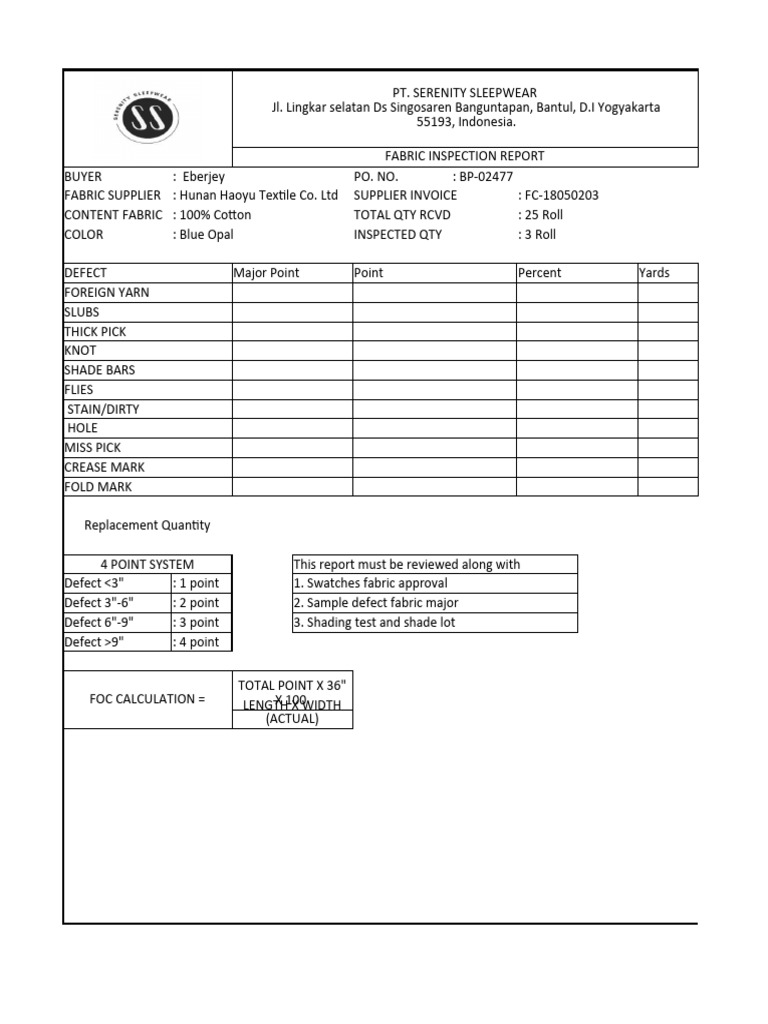 Report TTT | PDF | Textiles | Materials