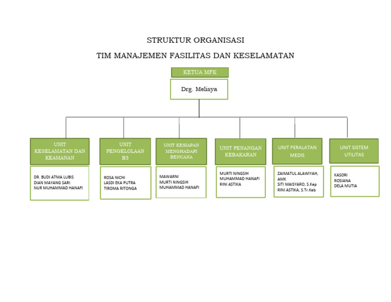 Struktur Organisasi MFK | PDF