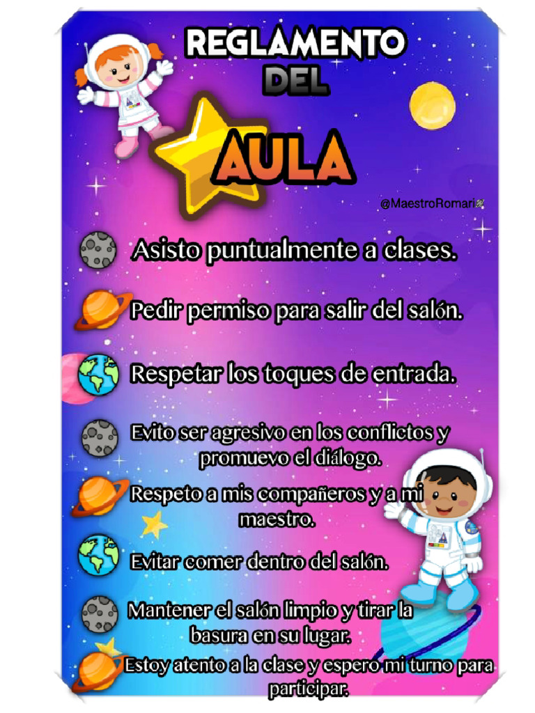 Reglamento Del Aula | PDF