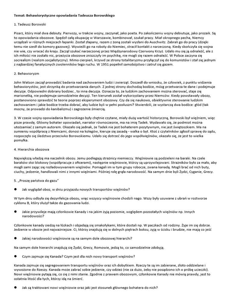 Tadeusz Borowski Pdf