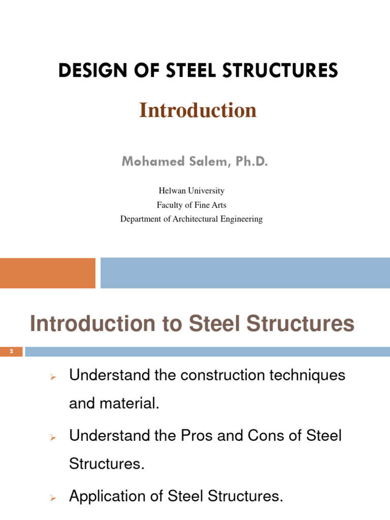Lecture 01 - Introduction To Steel Structures | PDF | Deformation ...