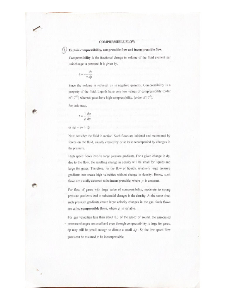 Compressible Flows | PDF