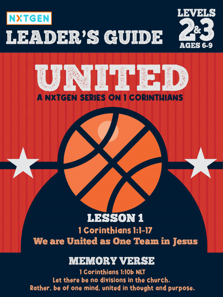Lesson Guide - UNITED - We Are United As One Team in Jesus | PDF ...